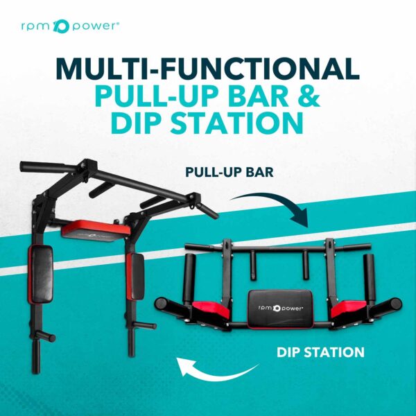Wall Mounted Pull Up Bar and Dip Station - RPM Power®