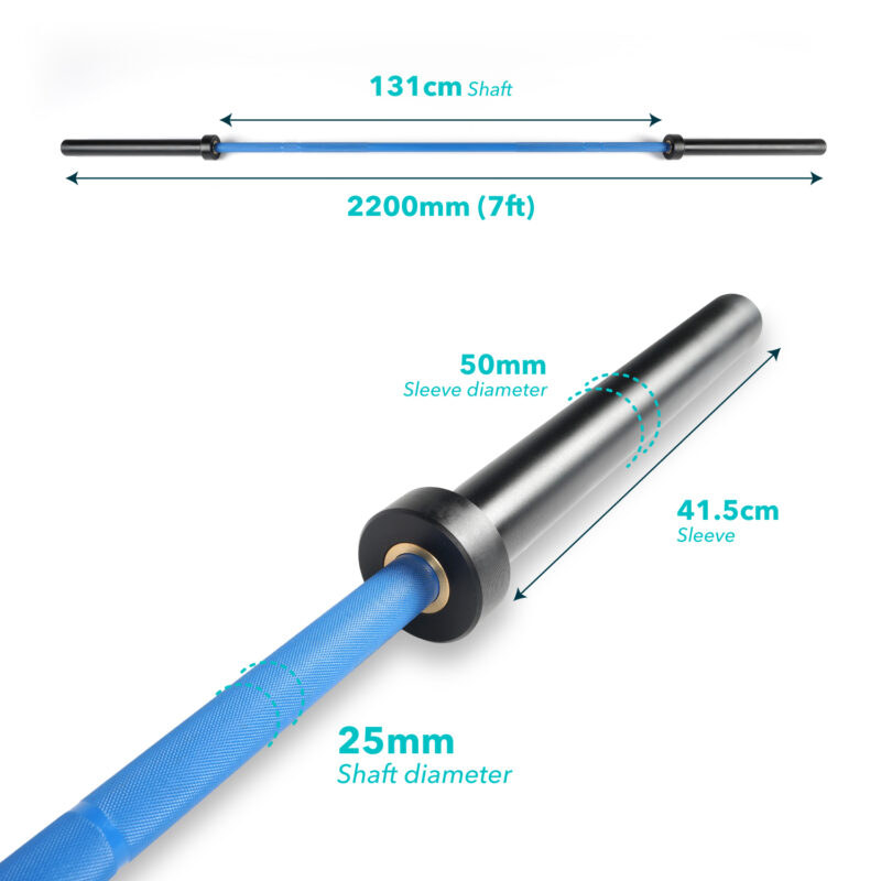 Olympic Barbells Elite 7ft 20kg (Colour) - RPM Power